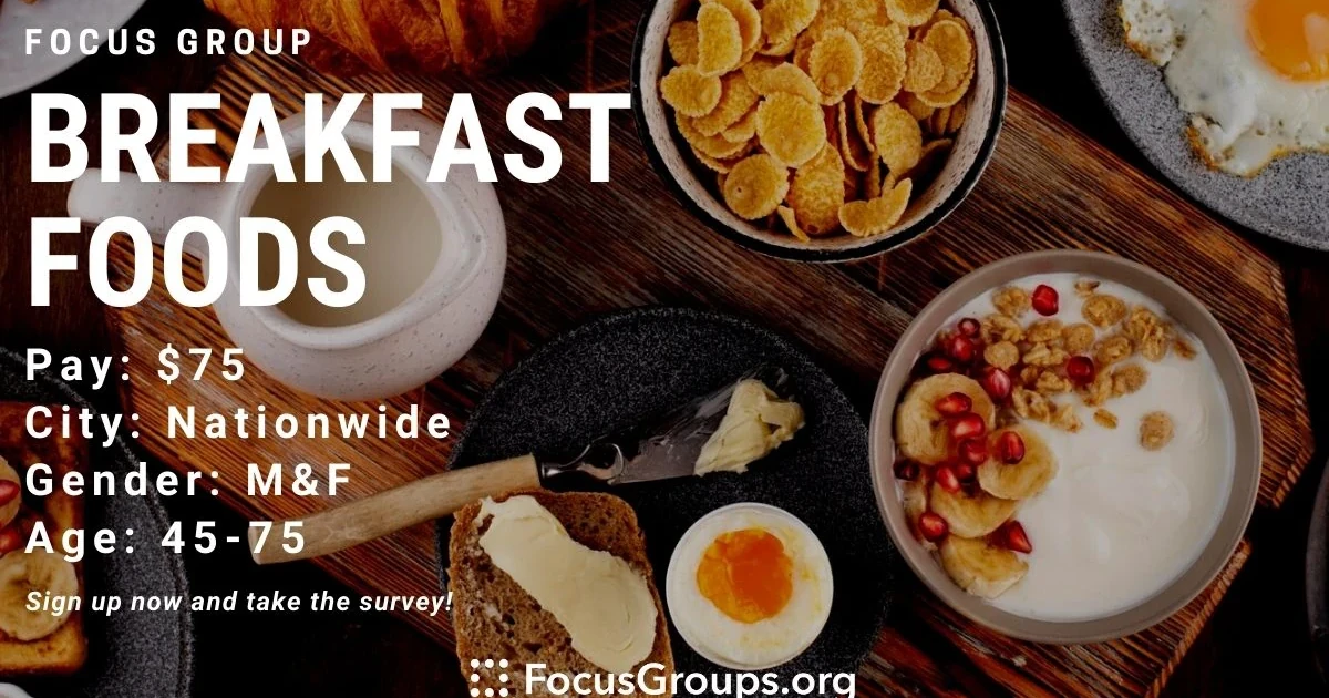Focus Group on Breakfast Foods - FocusGroups.org