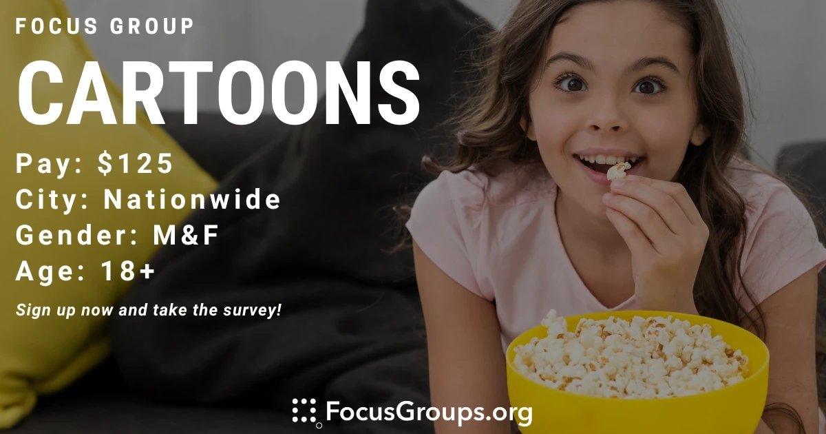 Focus Group for Parents on Cartoons - FocusGroups.org