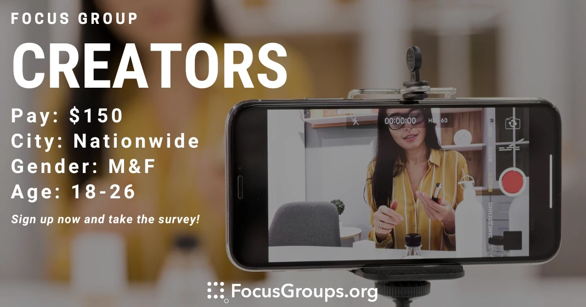 Focus Group for Creators - FocusGroups.org