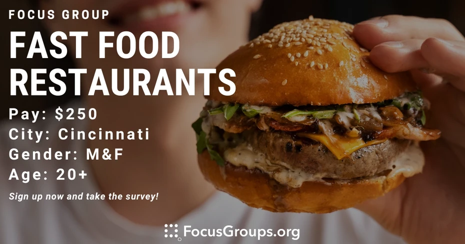 Focus Group on Fast Food Restaurants in Cincinnati - FocusGroups.org
