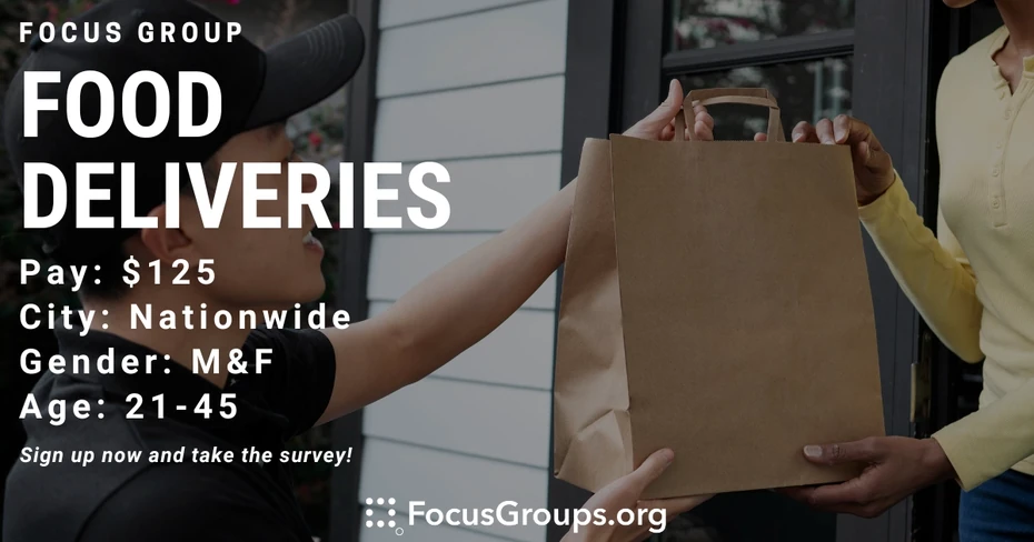 Focus Group on Food Deliveries - FocusGroups.org