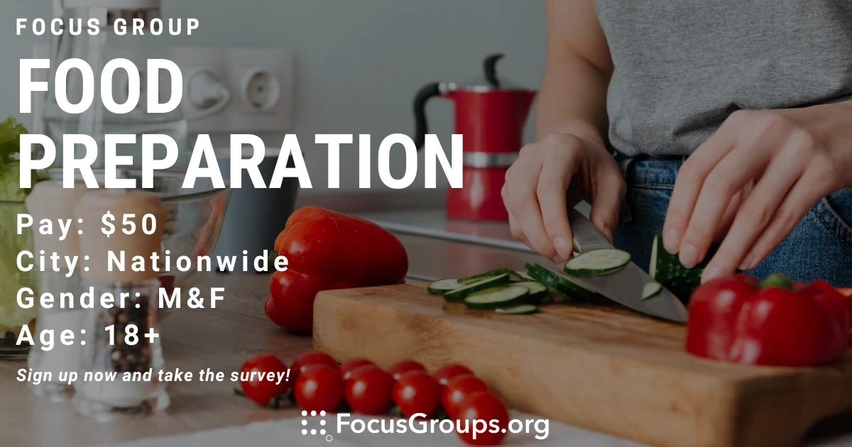 Focus Group on Food Preparation - FocusGroups.org