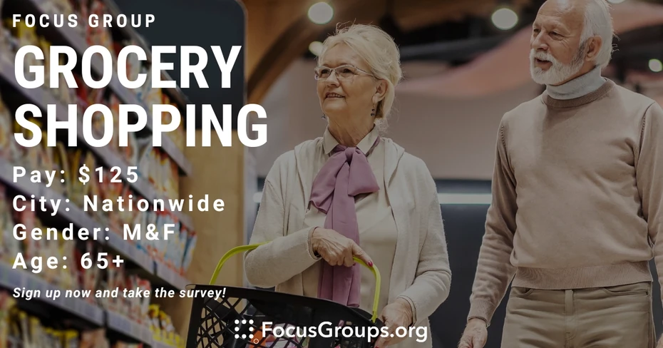 Focus Group for Seniors on Grocery Shopping - FocusGroups.org
