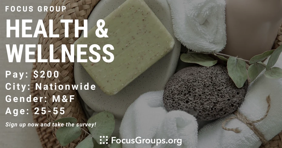 Focus Group on Health & Wellness - FocusGroups.org