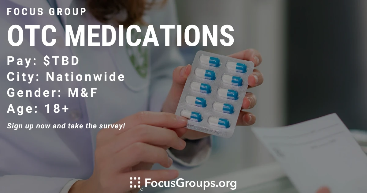 Focus Group on OTC Medications - FocusGroups.org