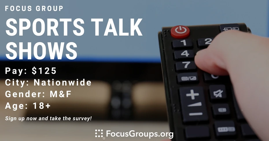 Focus Group on Sports Talk Shows - FocusGroups.org