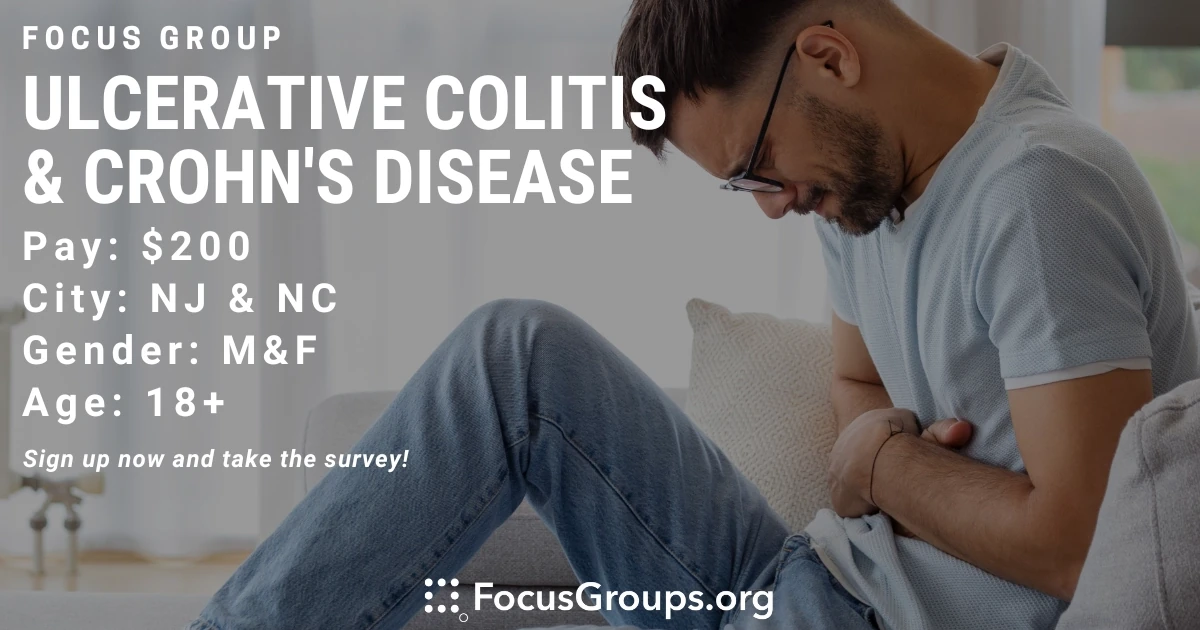 Focus Group on Ulcerative Colitis & Crohn's Disease - FocusGroups.org