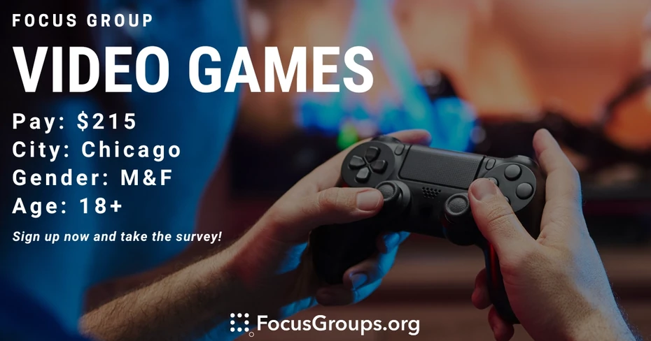 Focus Group on Video Games in Chicago - FocusGroups.org