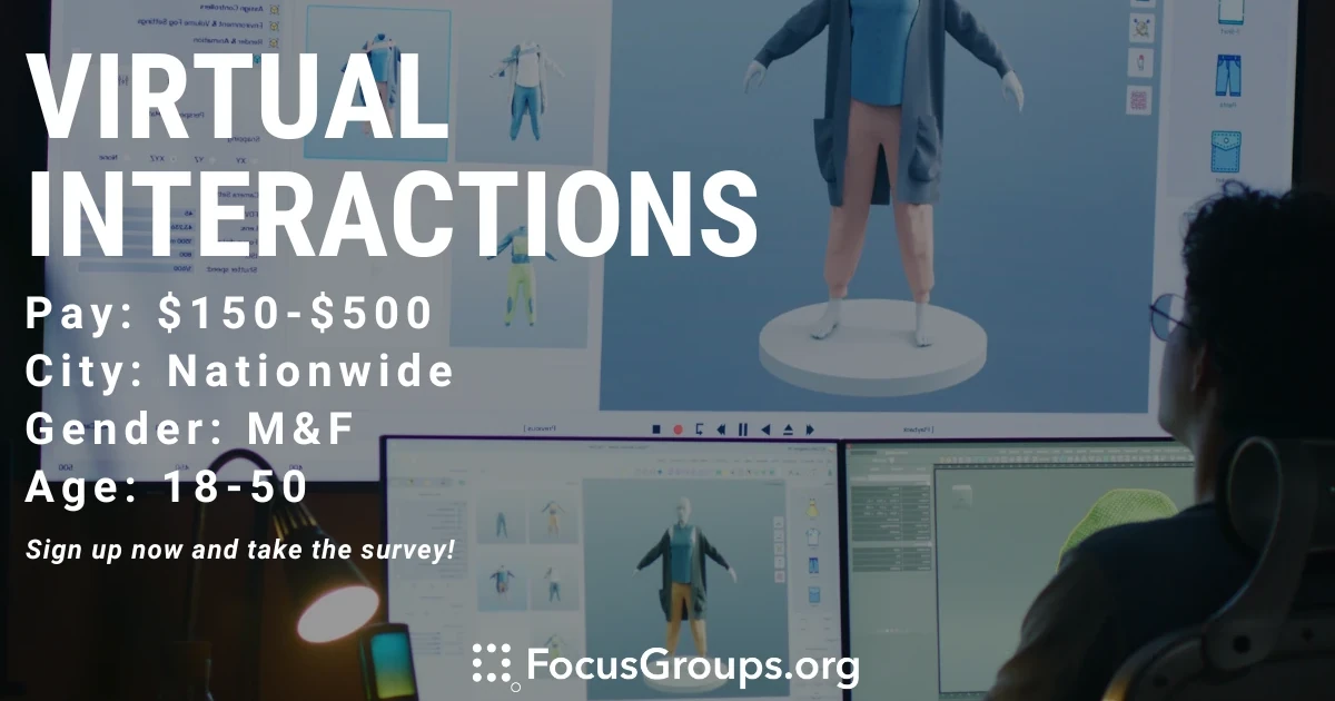 Interview - Virtual Interactions - earn - FocusGroups.org