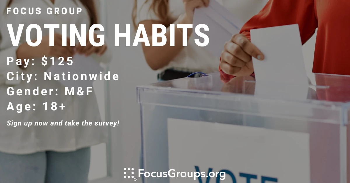 Focus Group on Voting Habits - FocusGroups.org
