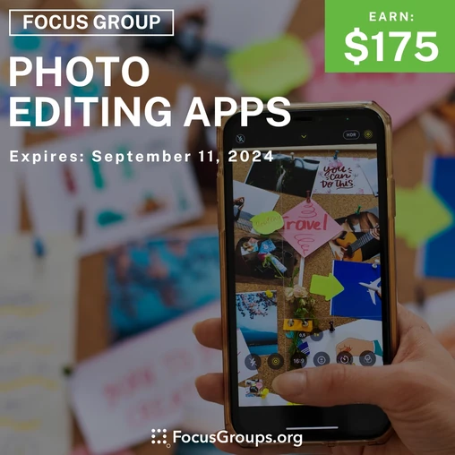 Focus Group on Photo Editing Apps