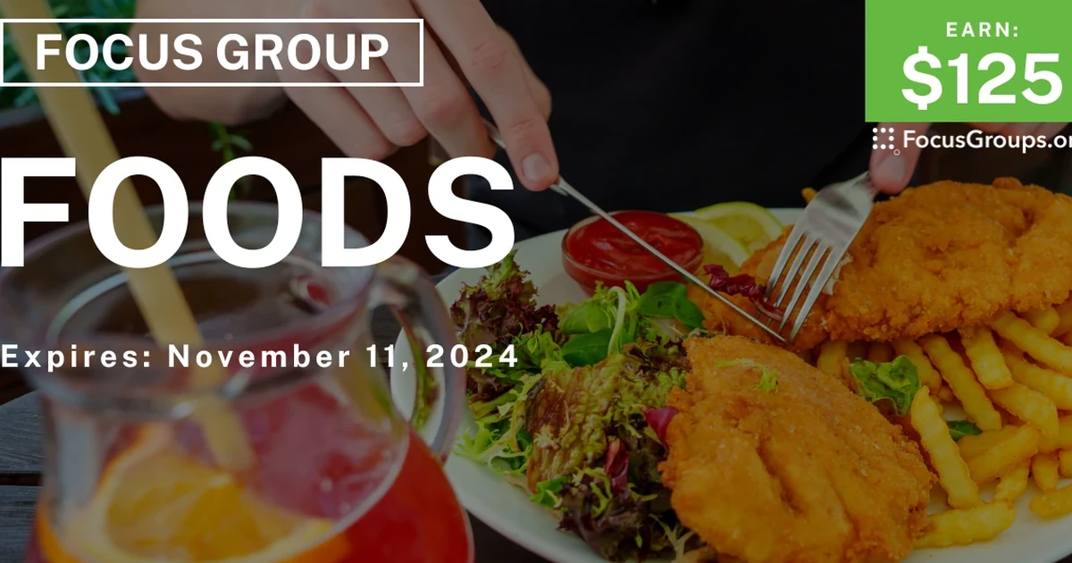 Focus Group on Foods - FocusGroups.org