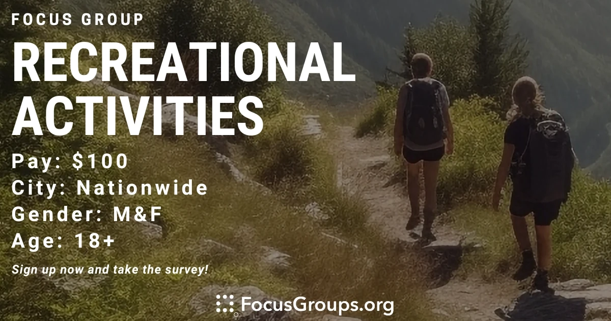 Focus Group on Recreational Activities - FocusGroups.org