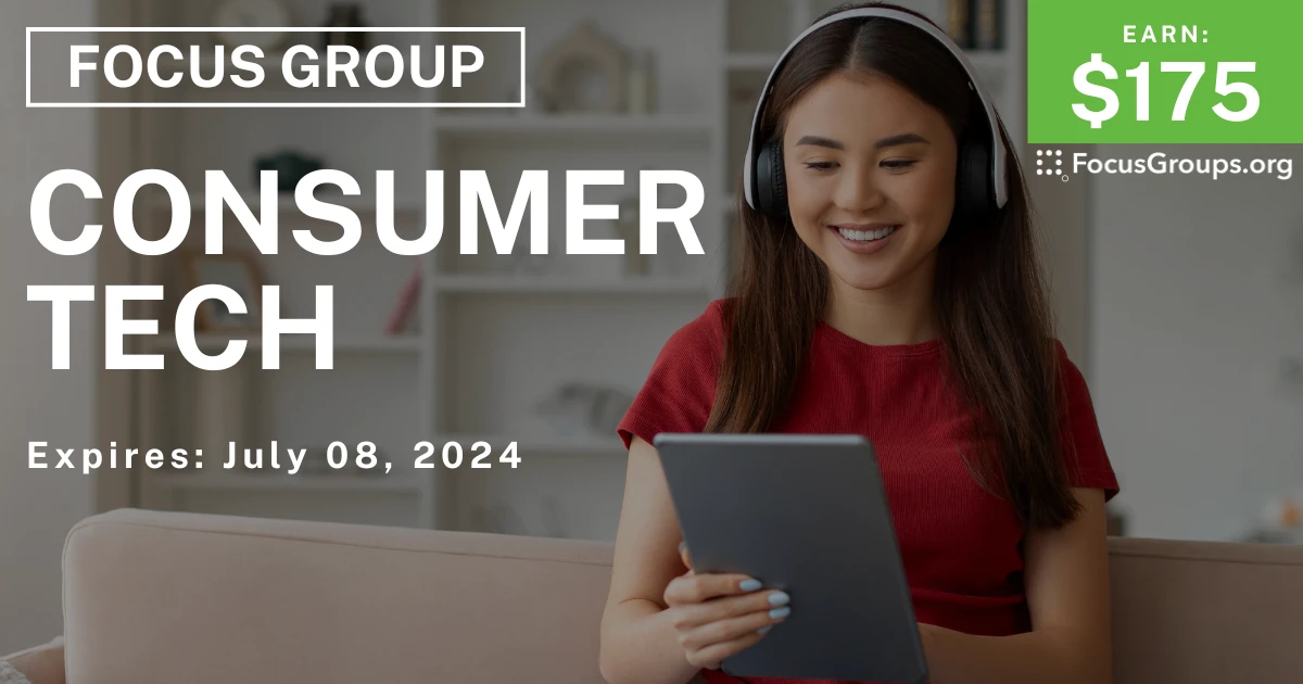Focus Group in Seattle on Consumer Tech - FocusGroups.org