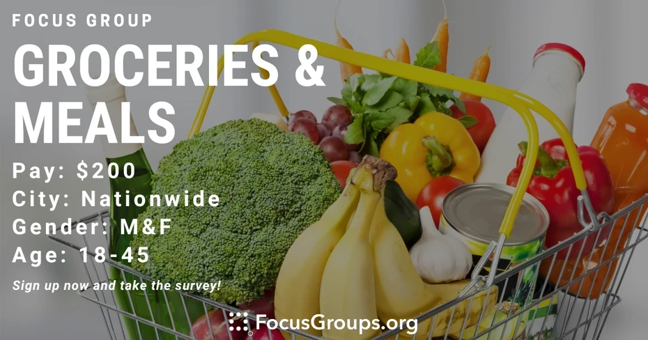 Focus Group on Groceries & Meals - FocusGroups.org