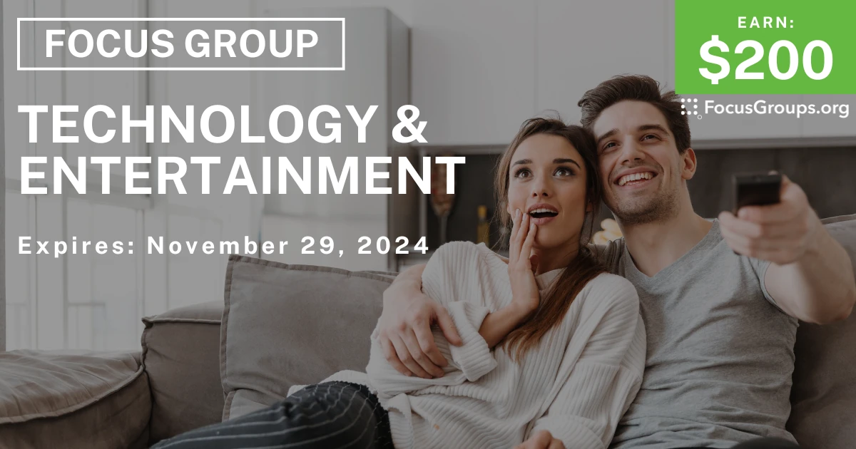 Focus Group on Technology & Entertainment - FocusGroups.org