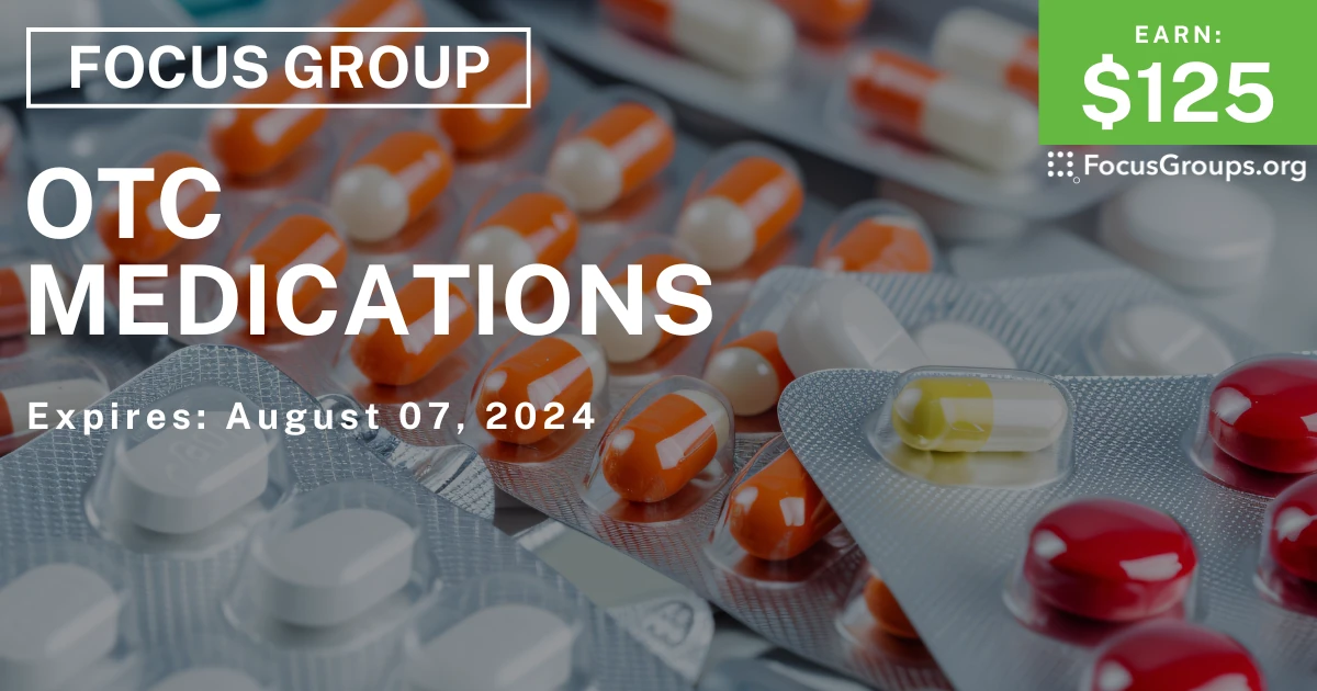 Focus Group in Cincinnati on OTC Medications - FocusGroups.org