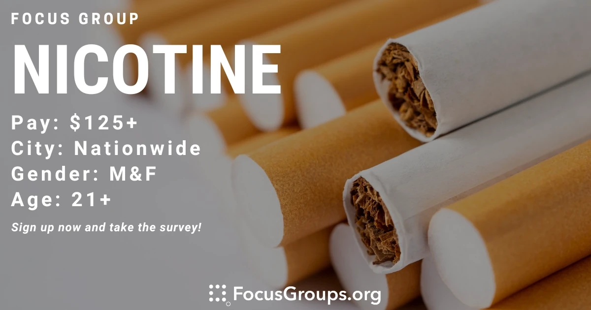 Focus Group on Nicotine - FocusGroups.org