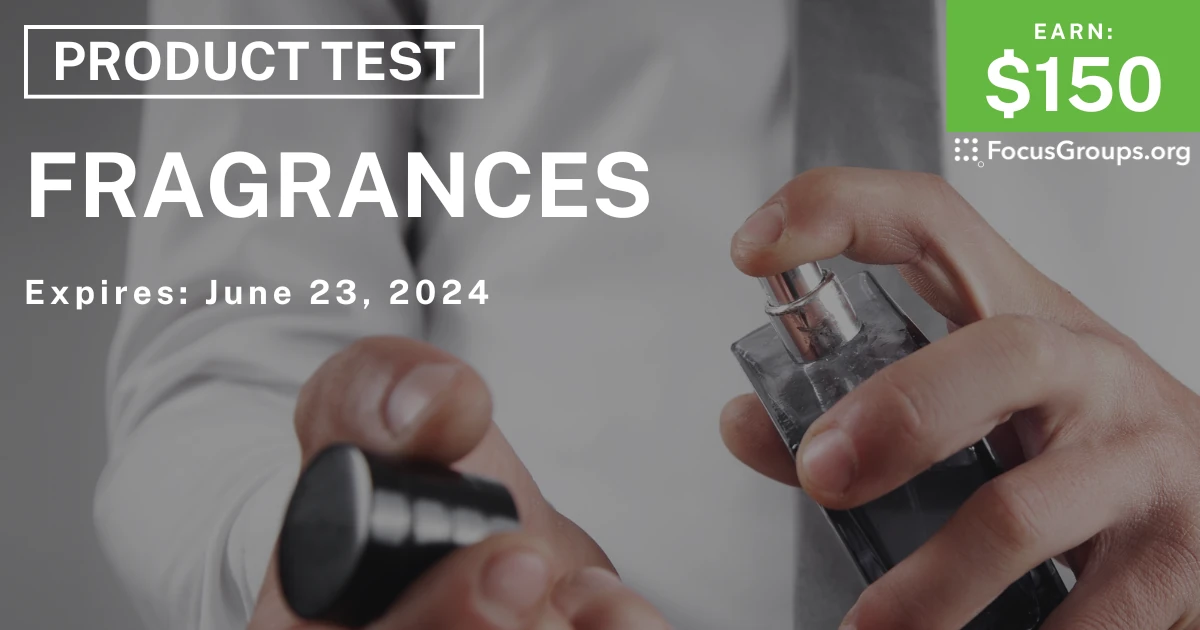 Product Test for Men on Fragrances - FocusGroups.org