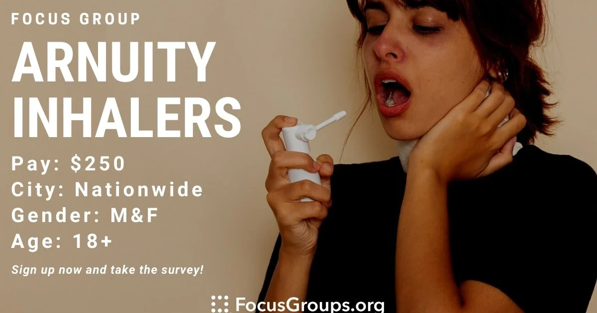 Focus Group for Parents of Children on Arnuity Inhalers - FocusGroups.org