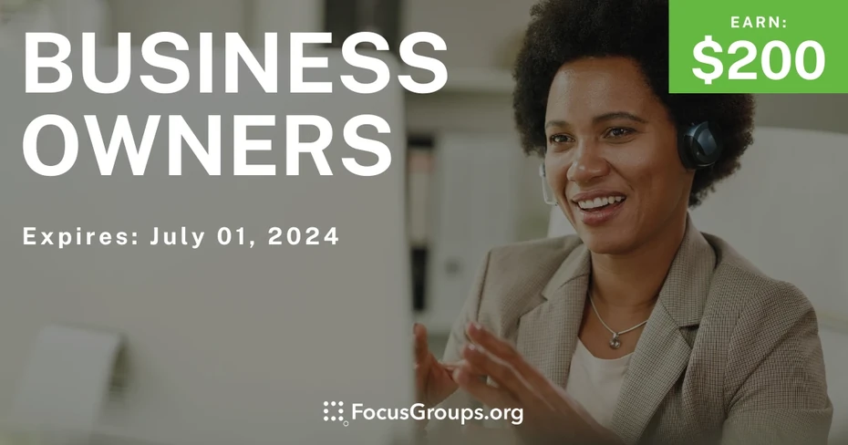 Interview with Business Owners - FocusGroups.org