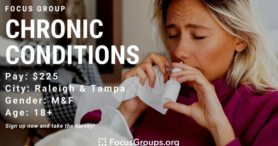 Focus Group for Adults on Chronic Conditions - FocusGroups.org