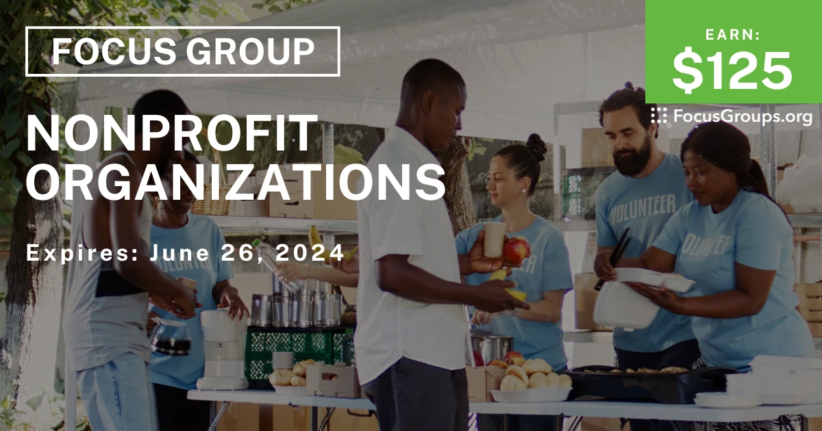 Focus Group on Nonprofit Organizations - FocusGroups.org