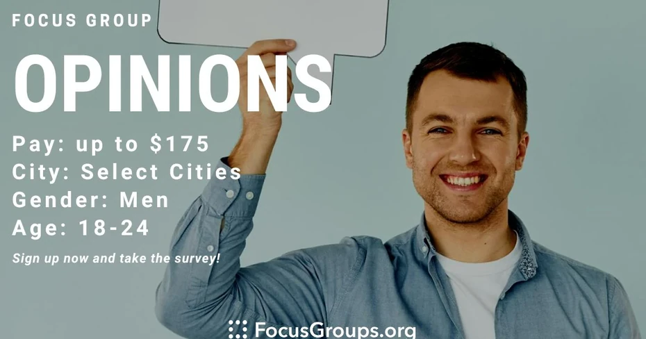 Focus Group for Men on Opinions - FocusGroups.org