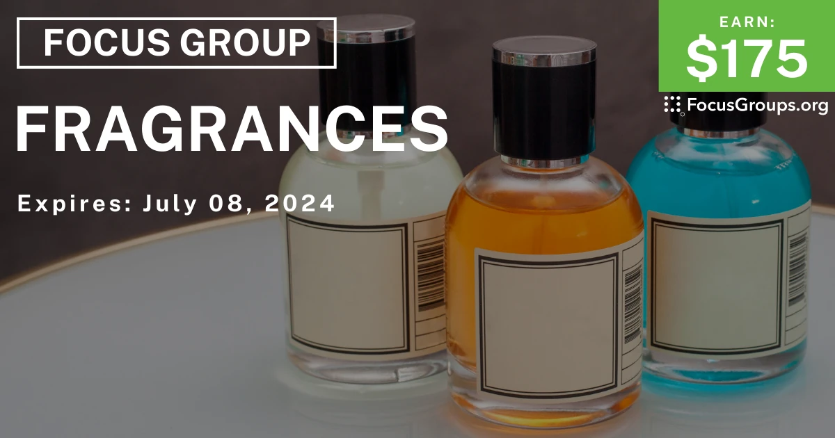 Focus Group in New Jersey on Fragrances - FocusGroups.org
