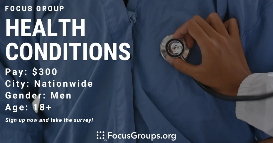 Focus Group for Men on Health Conditions - FocusGroups.org