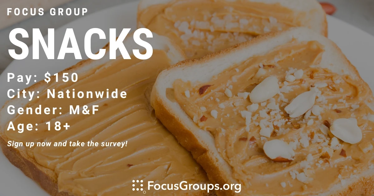Focus Group on Snacks - FocusGroups.org