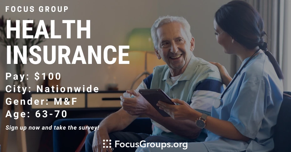 Focus Group for Seniors on Health Insurance - FocusGroups.org