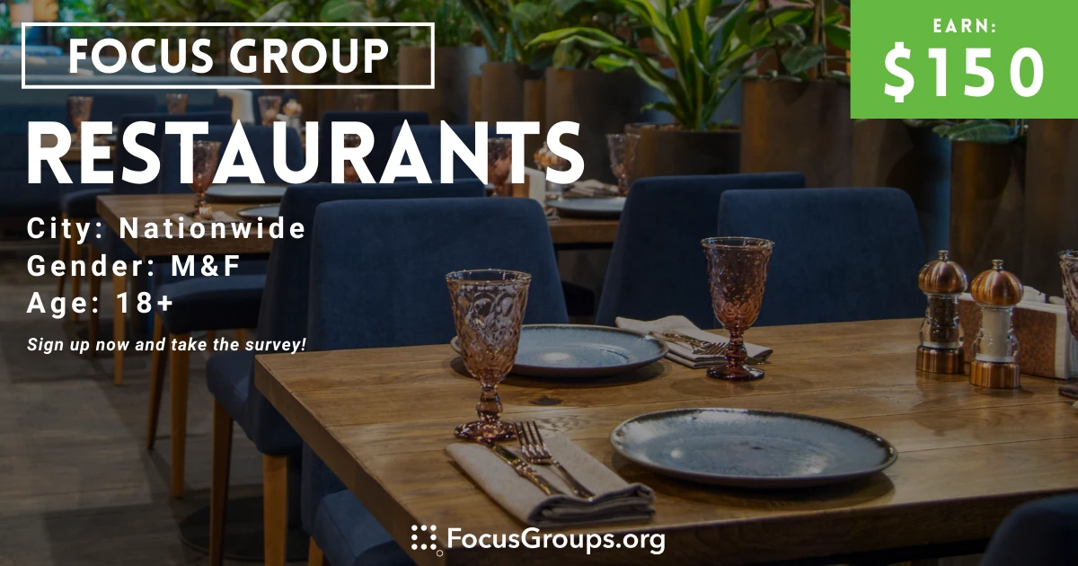 Focus Group on Restaurants - FocusGroups.org