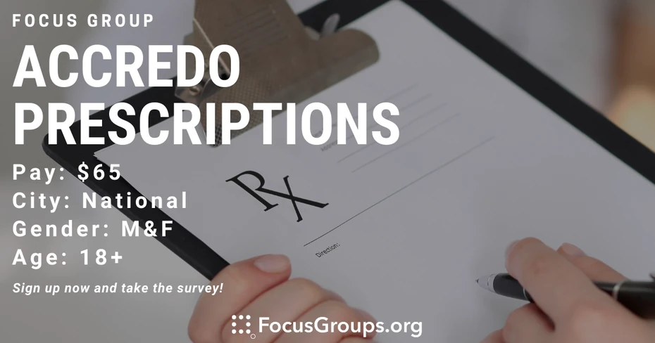 Focus Group on Accredo Prescriptions - FocusGroups.org