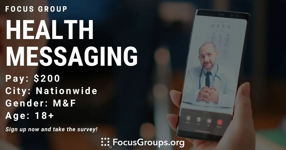 Focus Group on Health Messaging - FocusGroups.org