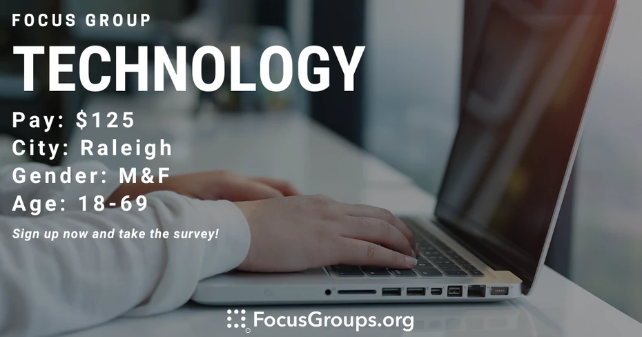 Focus Group on Technology in Raleigh - FocusGroups.org