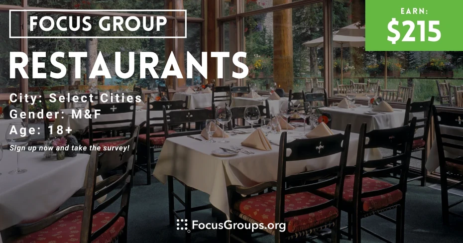 Focus Group on Restaurants - FocusGroups.org