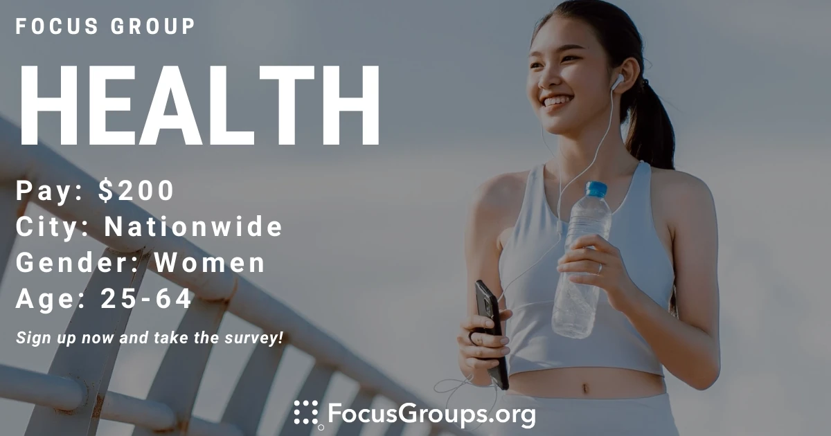 Focus Group for Women on Health - FocusGroups.org