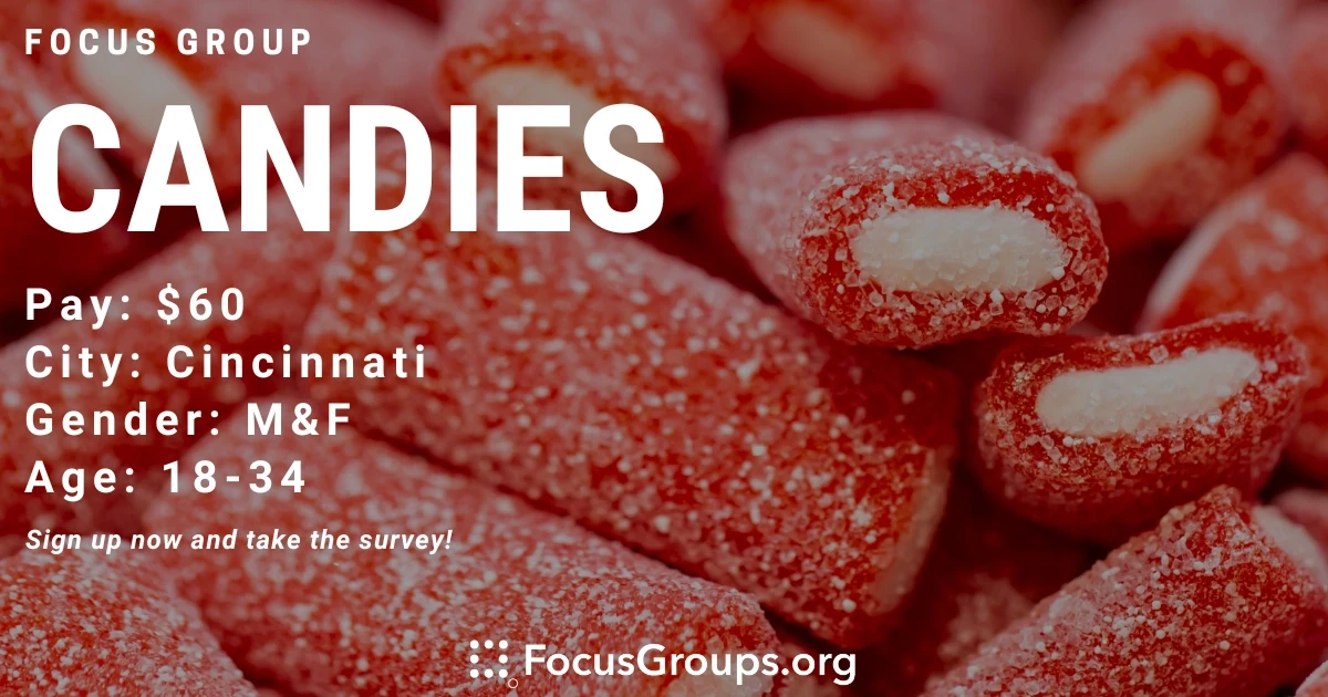 Focus Group on Candies in Cincinnati - FocusGroups.org