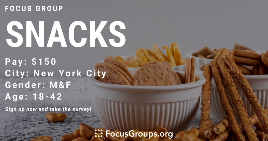 Focus Group on Snacks in NYC - FocusGroups.org