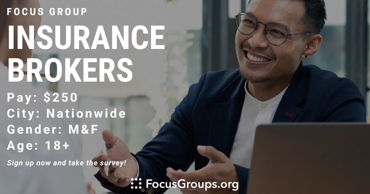 Focus Group for Insurance Brokers - FocusGroups.org