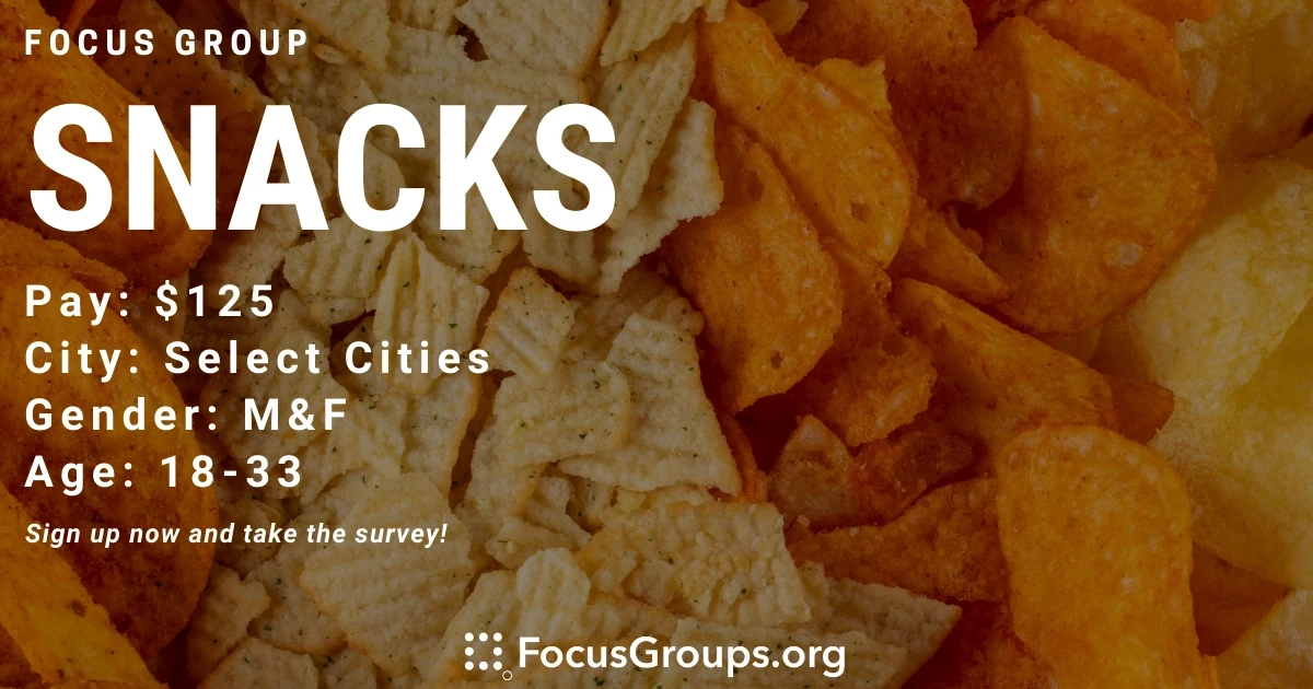 Focus Group on Snacks - FocusGroups.org