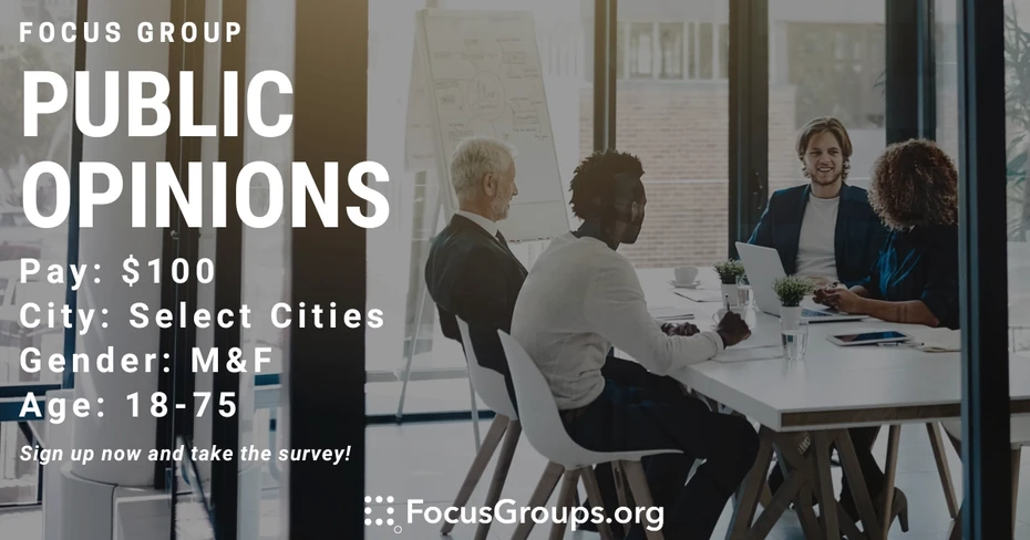 Focus Group on Public Opinions - FocusGroups.org