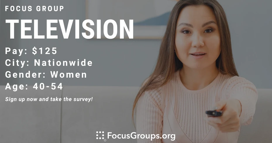 Focus Group for Women on Television - FocusGroups.org